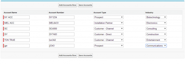 Visualforce page to add multiple records - Salesforce Tutorial ... Visualforce page to add multiple records - Salesforce Tutorial ...