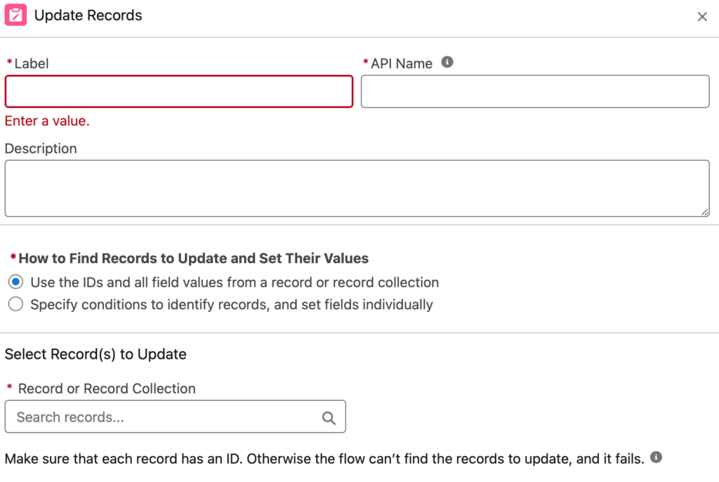 How To Update A Row In A Data Table Using Salesforce Flow Salesforce Tutorial Intervew