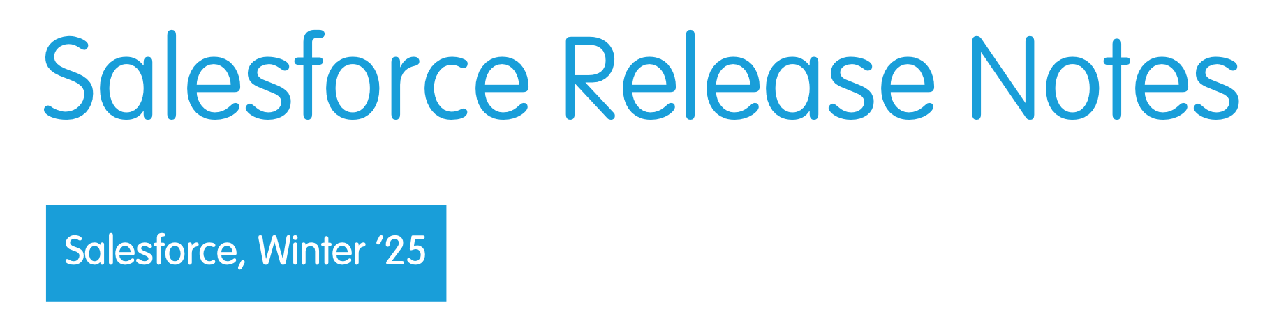 Top Salesforce Winter 25 Release Features For Admins And Developers Salesforce Tutorial